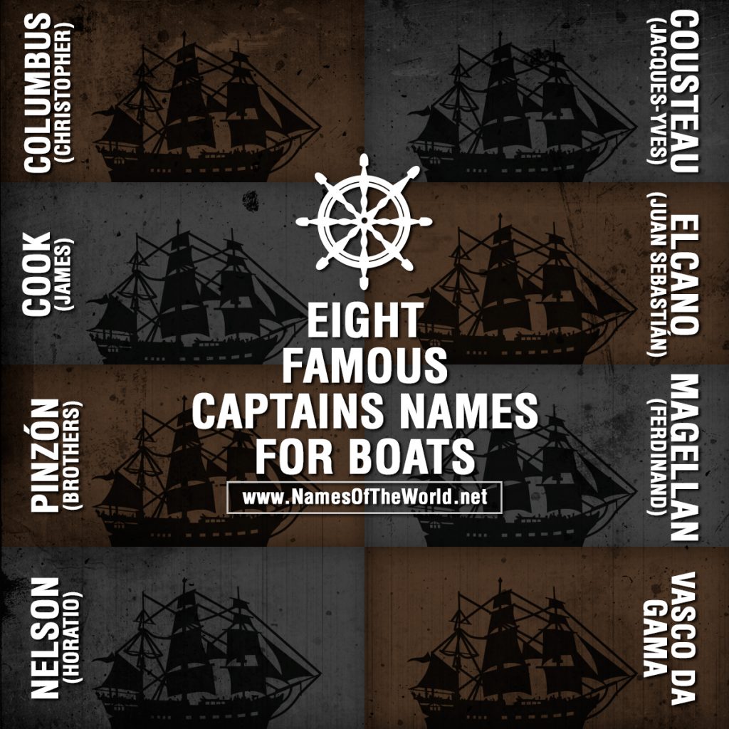 Eight Famous Captains Names For Boats Eight Famous Captains Names For Boats