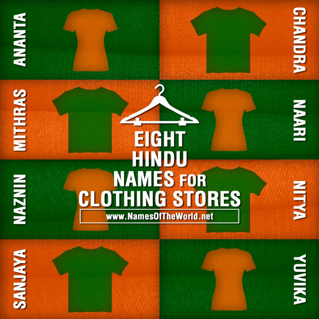 Eight Hindu Names For Boutiques And Clothing Shops